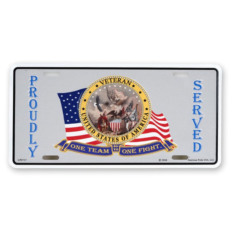 Snapklik.com : License Plate For United States Veterans Standard Size 6 ...