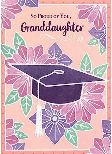 Amazon.com : Designer Greetings Purple Grad Cap and Pink, Green and ...