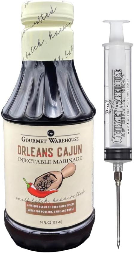 Amazon.com : Gourmet Warehouse Orleans Cajun Injectable Marinade with ...