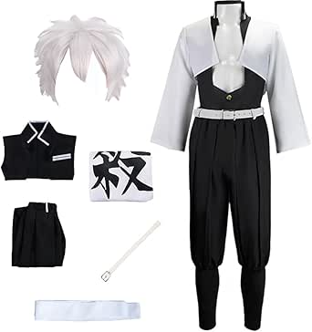Amazon.com: Nozfeon Shinazugawa Sanemi Cosplay Costume Shinazugawa Sanemi Cosplay Full Set With ...
