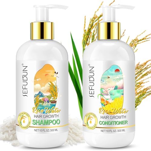 Amazon.com : Rice Water Shampoo and Conditioner Set - Promotes Growth ...