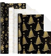 Amazon.com: MAYPLUSS Kraft Christmas Wrapping Paper Roll - Mini Roll ...