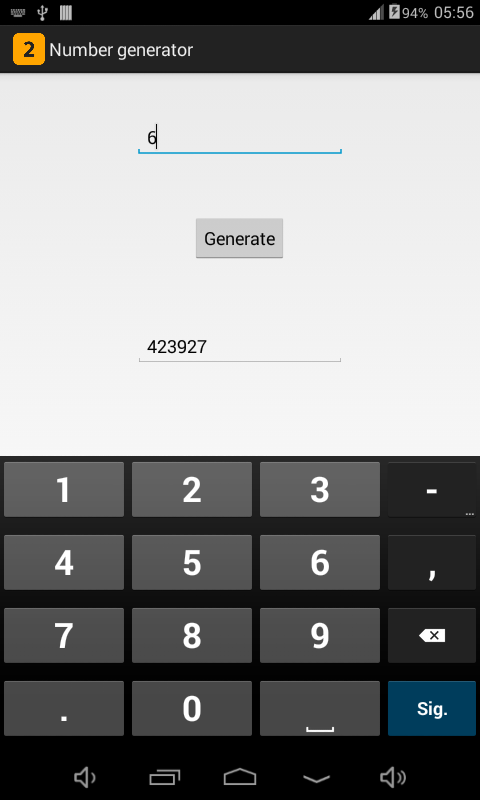 NumberGenerator - App on Amazon Appstore