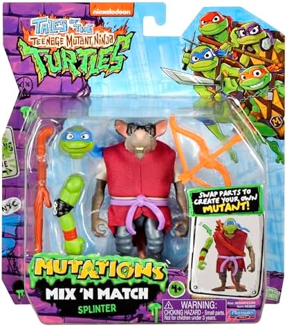 Buy Teenage Mutant Ninja Turtles Splinter Mix 'N' Match Action Figure ...