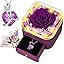 Amazon.com: ENERLEAF Preserved Red Real Rose with Necklace Jewelry Box ...
