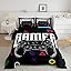 Amazon.com: Feelyou Red Gaming Comforter Set Queen Size Gamer Comforter Teens Boys Video Game ...
