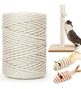 Amazon.com : HezzLuv 164FT/50M Cat Scratching Sisal Rope, 6mm Thick ...