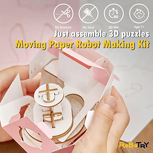 Snapklik.com : ROBOTRY Moving Paper Robot Kit - Assistant Magician
