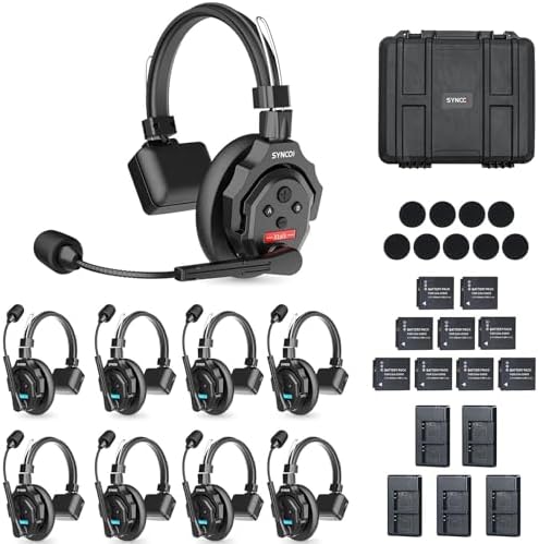 Amazon.com: SYNCO XTalk X9 Full Duplex AEC Wireless Intercom Headset ...