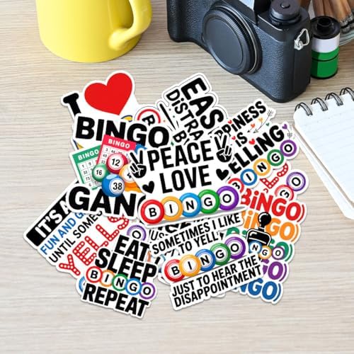 Amazon.com: 10 Pcs Funny Bingo Stickers, Humorous Bingo Quotes and ...