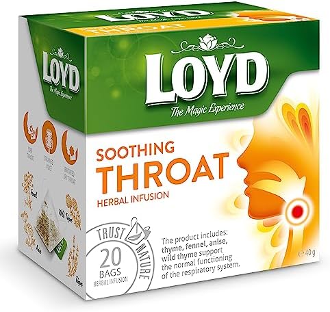 Amazon.com: Loyd Soothing Throat Herbal Infusion Tea, 20 bags
