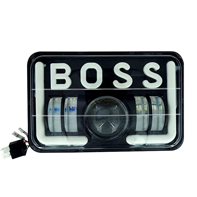 Master BOSS Style LED Headlight Hi/Low Beam With DRL Light 4000LM For ...