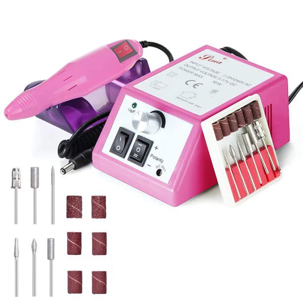 Amazon.com: Electric Nail Drill Adjustable Nail File Machine Set for ...