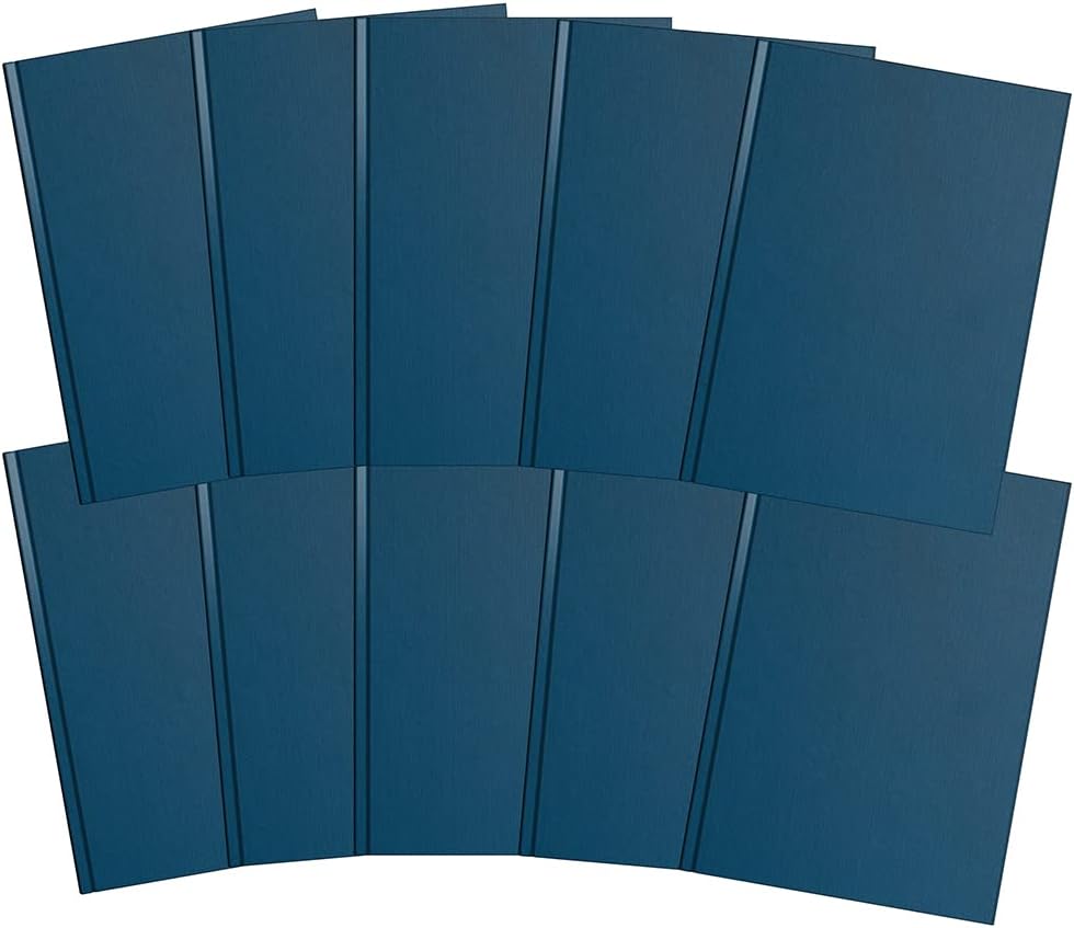 SUMMIT A4 Notebook Hardcover, Casebound, Lined, 192 Page, Pack of 5, Blue : Amazon.co.uk ...