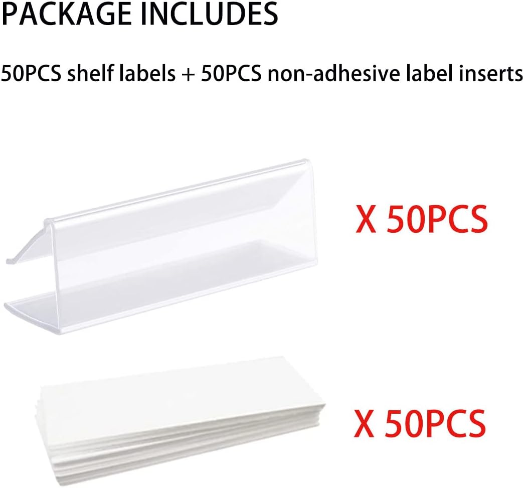 50PCS Reusable Plastic Wire Shelf Label Holders for Comoros | Ubuy