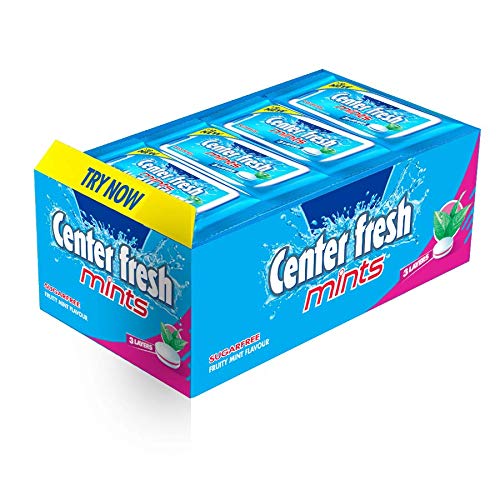 Center Fresh Mint, Sugarfree Fruity Flavour, 108 g (Count of 24 ...