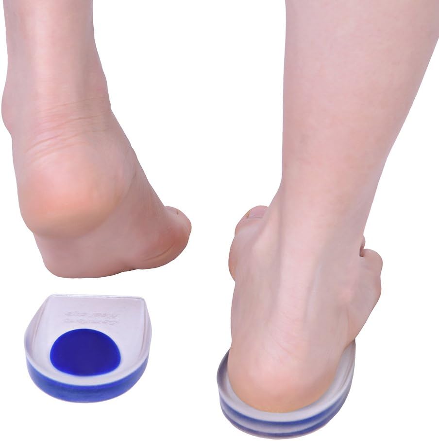 Amazon.com: Sonew Heel Gel Insoles, 2 Pieces Breathable Silicone Heel ...