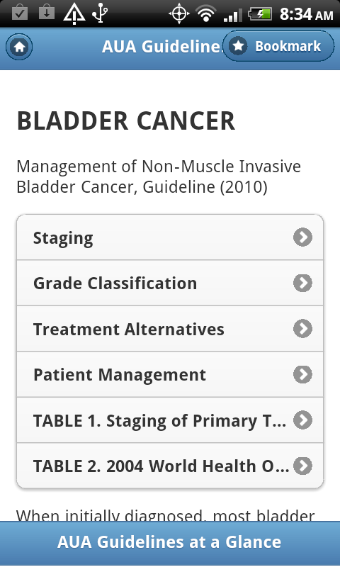 AUA Guidelines At a Glance - App on Amazon Appstore