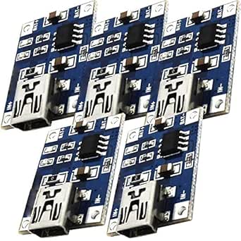 AZDelivery 5 x TP4056 Mini USB 5V 1A Charging Controller Lithium Li ...