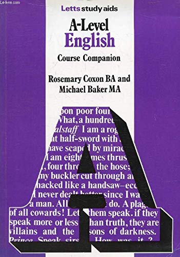 A-level English (Letts Study Aid): rosemary-coxon-michael-baker ...