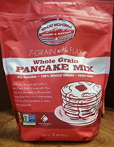 Amazon.com : 7-Grain with Flax Whole Wheat Pancake Mix : Grocery ...