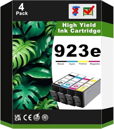 Amazon.com: 4 Pack 923e 923 XL Ink Cartridges Combo Pack Compatible for ...