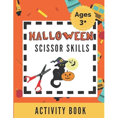 Buy Halloween Scissor Skills Activity Book: Preschool Workbook for Kids ...