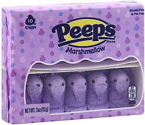 Amazon.com : Purple Marshmallow Peeps Chicks - 50 Total (5pks of 10 ...