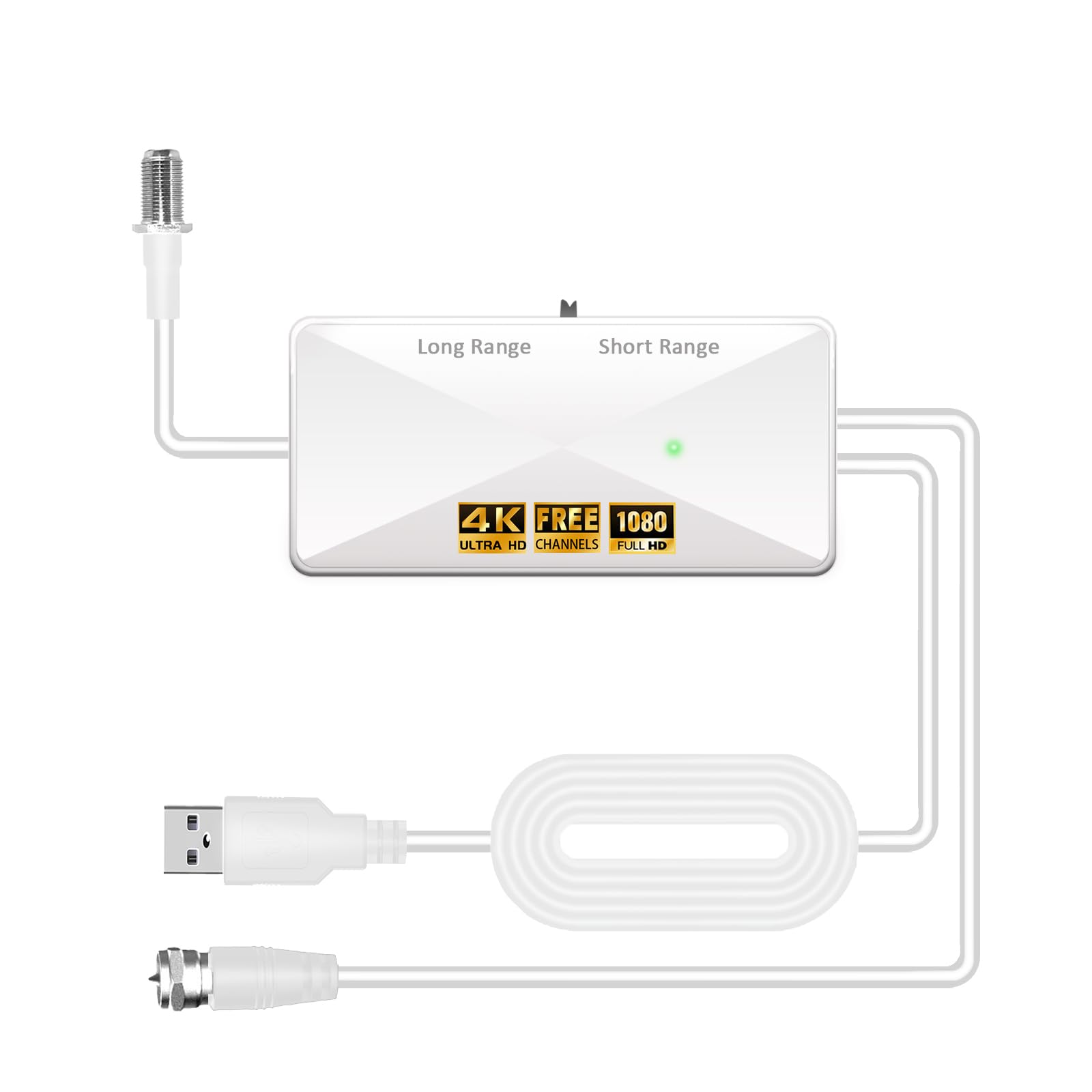 Amazon.com: TV Antenna Amplifier Signal Booster, 25dB High Gain Antenna ...