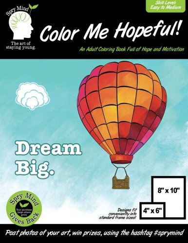 Amazon.com: Color Me Hopeful-A Coloring Book For Adults, Full Of Hope ...
