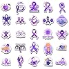 Amazon.com: 50 Pack Pcs Overdose Awareness Ribbon Stickers for Water ...