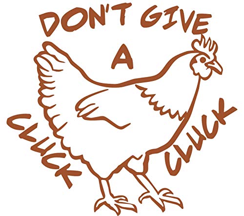 Amazon.com: ANIMALS FARMING CHICKEN DON'T GIVE A CLUCK DECAL STICKER ...