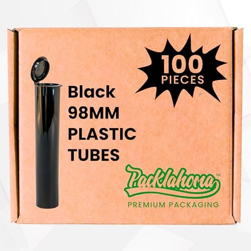 Amazon.com: 100 Pack 98mm Pop Top Tubes Black – Premium Airtight ...
