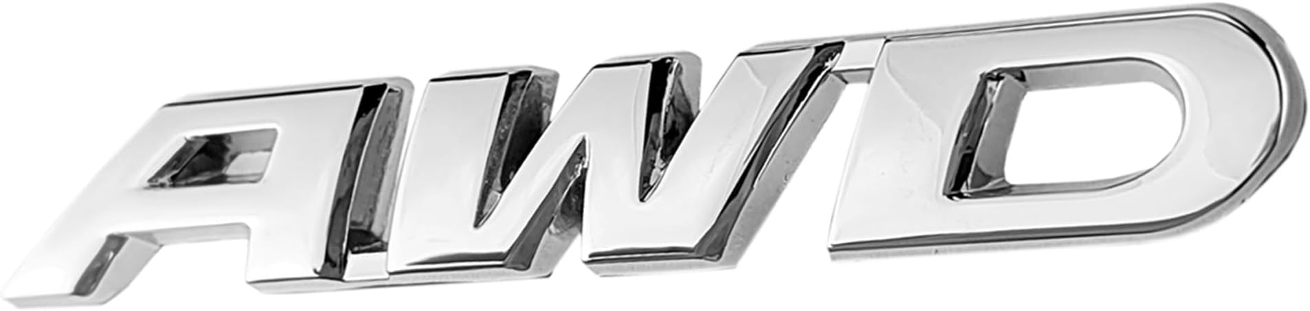 Amazon.com: 3D Chrome Metal AWD Car Emblem Large All Wheel Drive Logo ...