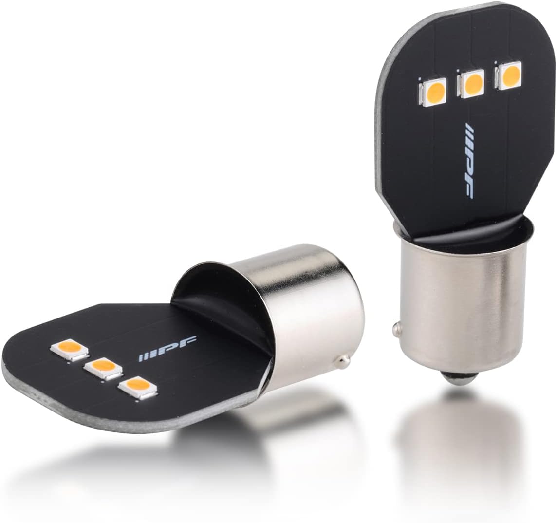 Amazon | 【Amazon.co.jp 限定】M's Basic by IPF ウィンカー LED バルブ PLATEシリーズ S25 アンバー 260ルーメン ピン角150° 2個入 ...