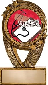 Amazon.com : Crown Awards Gold Nursing Trophies, 5" H Resin Nursing ...
