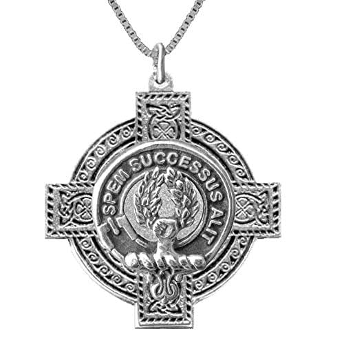 Amazon.com: Ross Scottish Clan Crest Celtic Cross Pendant : Handmade ...
