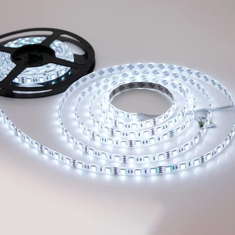 Amazon.co.jp: AKIRARI LEDテープライト 5M 300発 SMD3528型チップ IP44防水 カット可能 取付簡単 両面テープ 切断可能 工事いらない 工具不要 店舗 ...