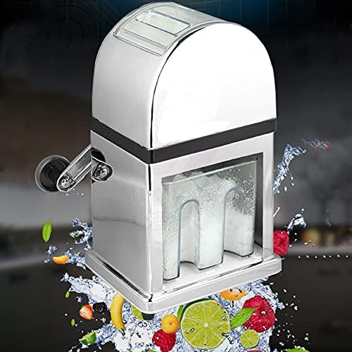 Amazon.com: 304 Stainless Steel Manual Ice Crusher Shaver Machine, Hand ...