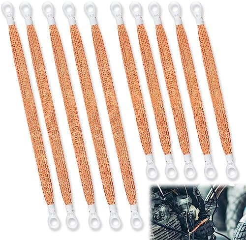 Universal Braided Ground Straps, 6PCS Engine Ground Strap Wire Rings ...
