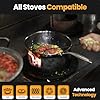 Amazon.com: Sizzle Master Nonstick 11-inch Wok & Frying Pans, Carbon ...