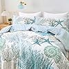 Amazon.com: Tritard Coastal Comforter Set Queen Size 3 Piece, Soft ...