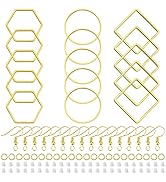 Amazon.com: 180Pcs Earrings Beading Hoop Earring Teardrop Round ...