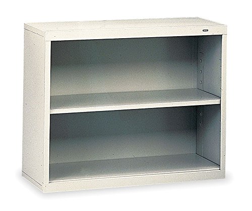 2-Shelf Stationary Bookcase, 28"x34-1/2" Light Gray: Amazon.com ...