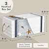 Amazon.com: Juvale Nautical Wooden Jewelry Box Set - Navy Blue & White ...