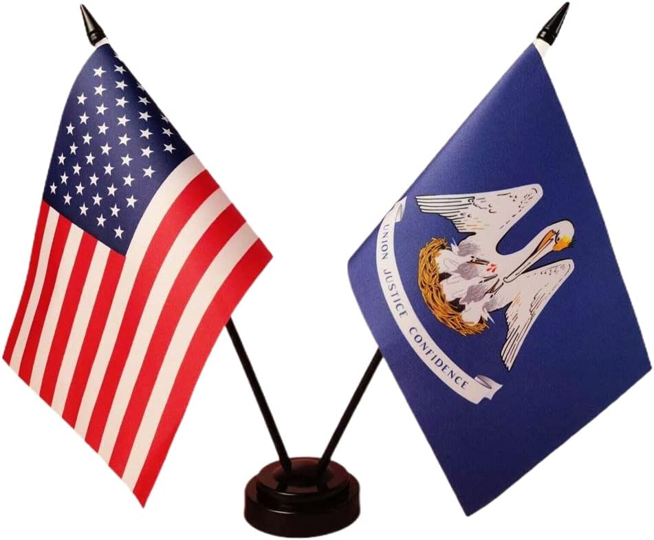 Amazon.com: American & Iraq Twin Desk Flag, US Iraq Table Flags, 8 x 5 ...