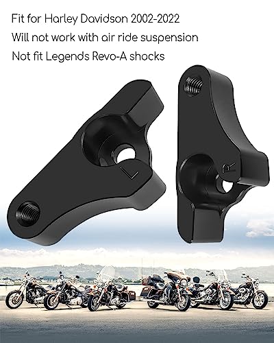 Snapklik.com : 2 Inch Lowering Blocks Kit Harley Touring Models Road ...