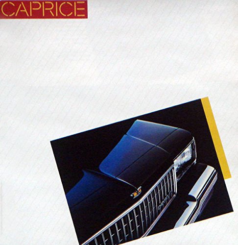 1986 CHEVROLET CAPRICE PASSENGER CARS DEALERSHIP SALES BROCHURE ...