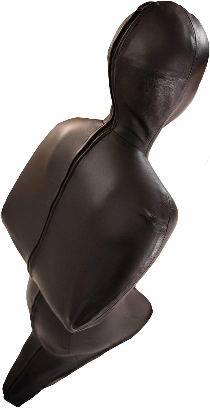 Amazon.com: Men's Prisoner Cosplay Jumpsuit Faux Leather Full Body ...