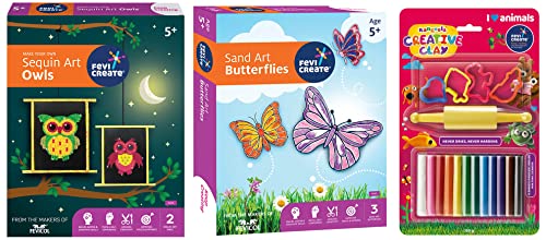 Pidilite Fevicreate Make Your Own Sequin Art Owl Craft Kit & Pidilite ...